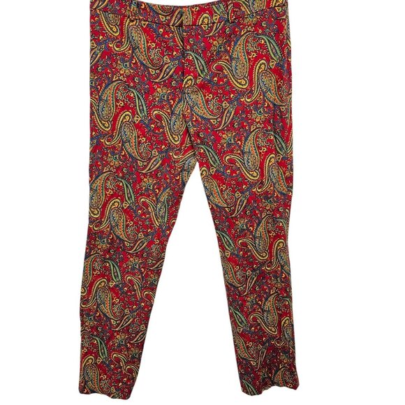 Lauren Ralph Lauren | Pants & Jumpsuits | Lauren Ralph Lauren Womens 2 Colorful Red Paisley ...